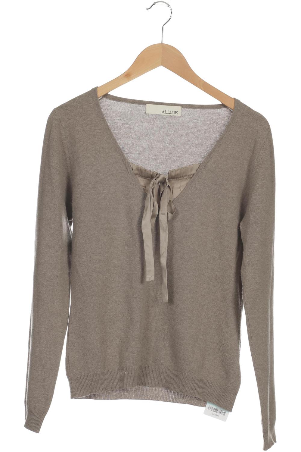 ALLUDE Pullover Damen Hoodie Sweatshirt Gr. L Kaschmir braun #fe675d0 ...